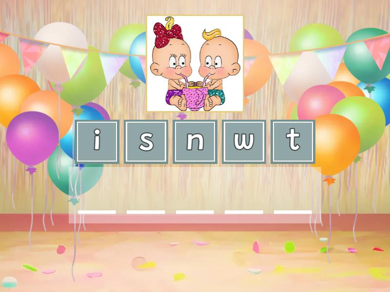 Spelling words: Unit 2: Week 3 - Anagram