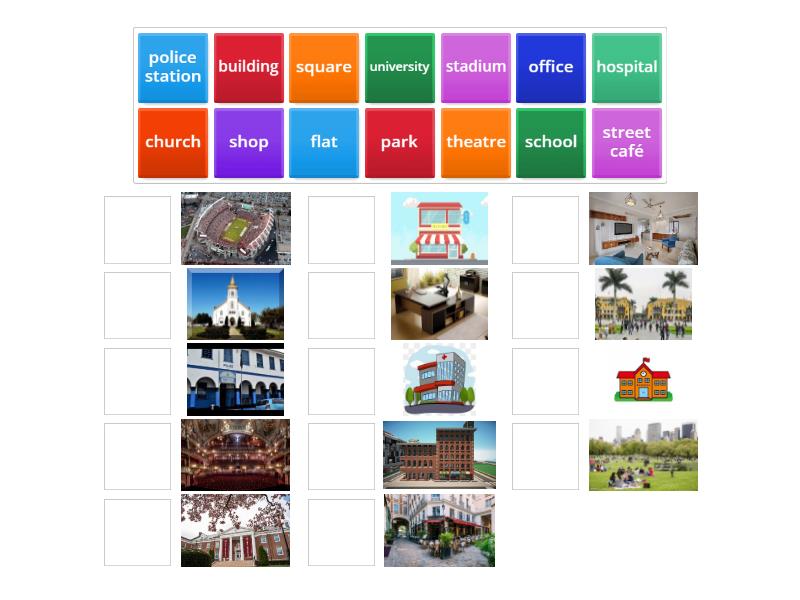 Places in town - Match up