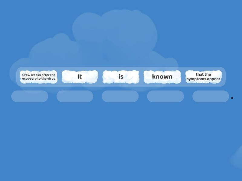 Impersonal reporting structures - Complete the sentence