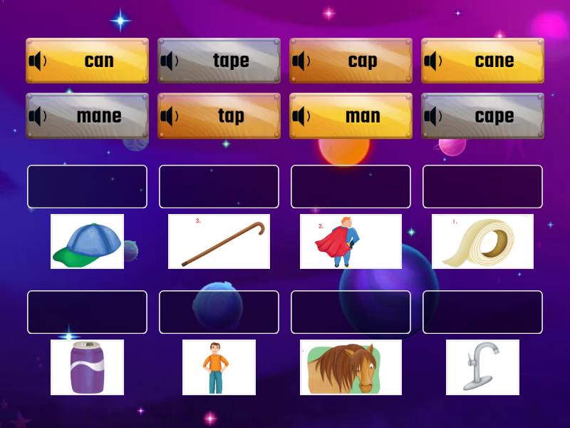 a_e phonics 3 - Match up