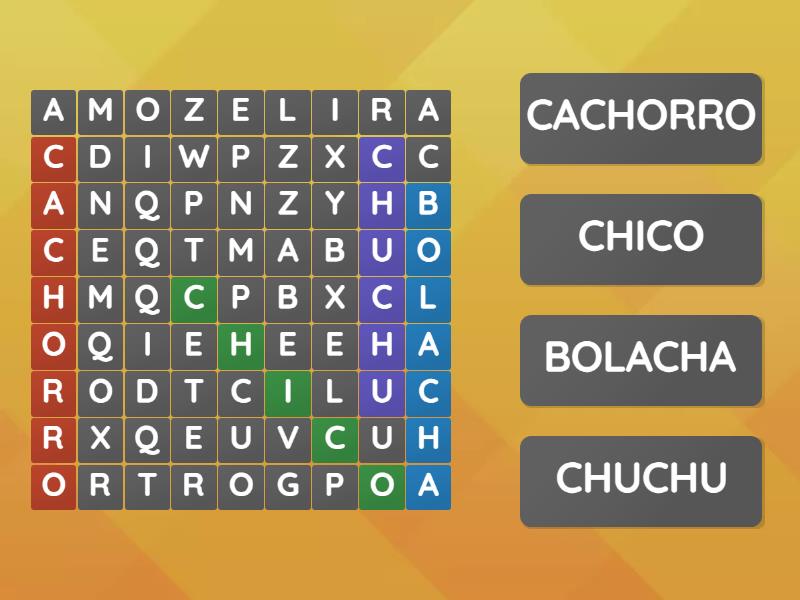 CHICO BOLACHA - Wordsearch