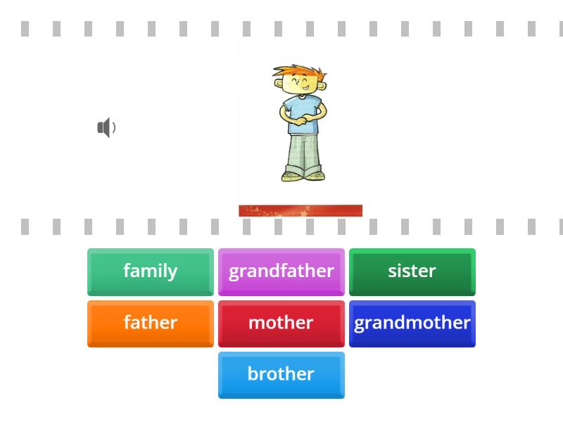 Kid's box 1. Unit 4. My family. - Find the match
