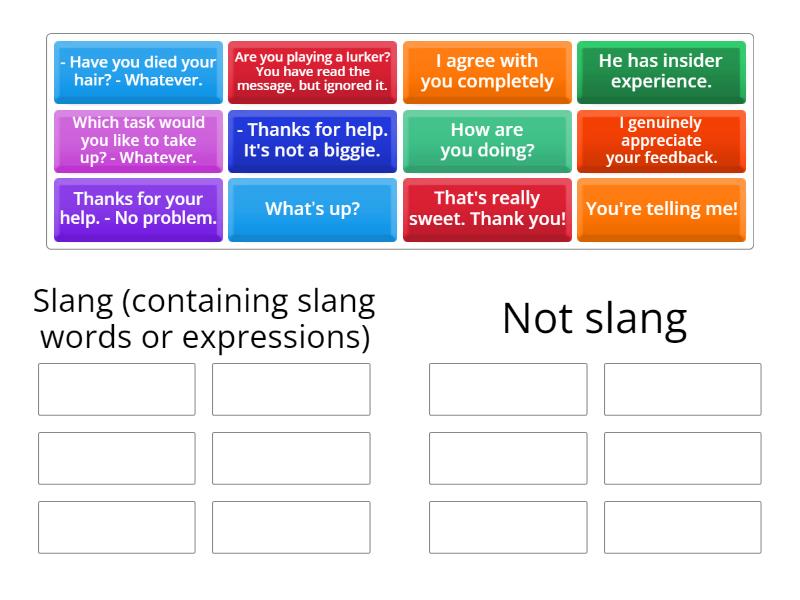 Slang - Group sort
