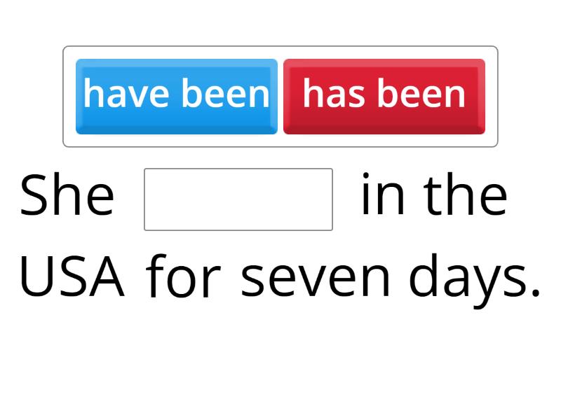 present perfect - Complete the sentence