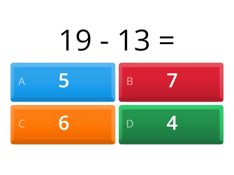 Latihan Soal Pengurangan - Quiz