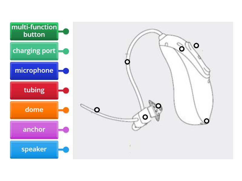 Phonak Audeo Rechargeable - Labelled diagram