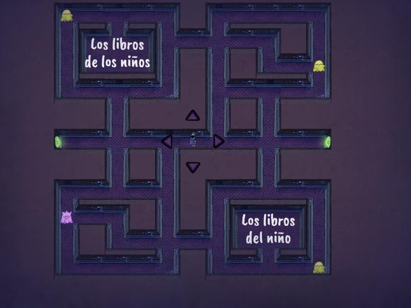 Singular and plural nouns (Spanish) -labyrinth - Maze chase