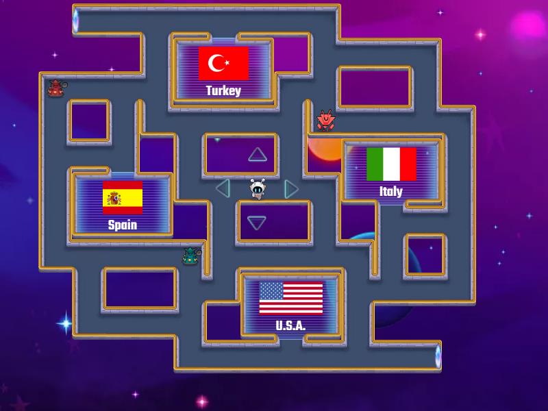 Countries and languages - Maze chase