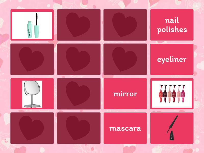 Makeup Vocabulary (1) - Matching pairs