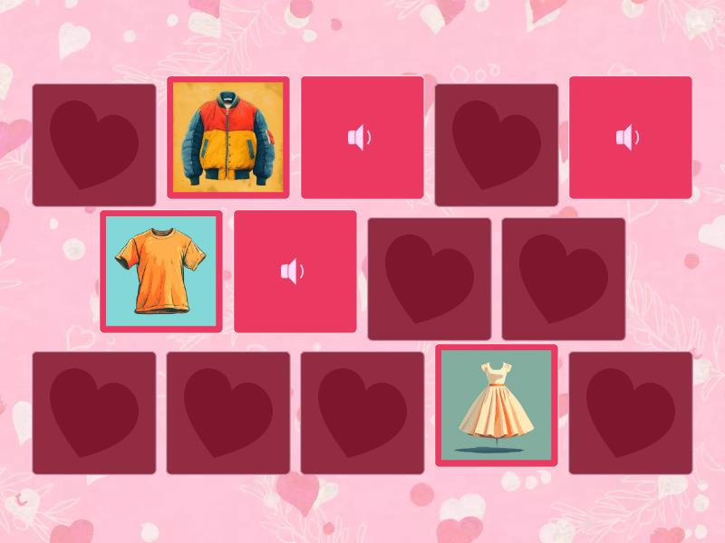 Memory Game Clothes - Matching pairs
