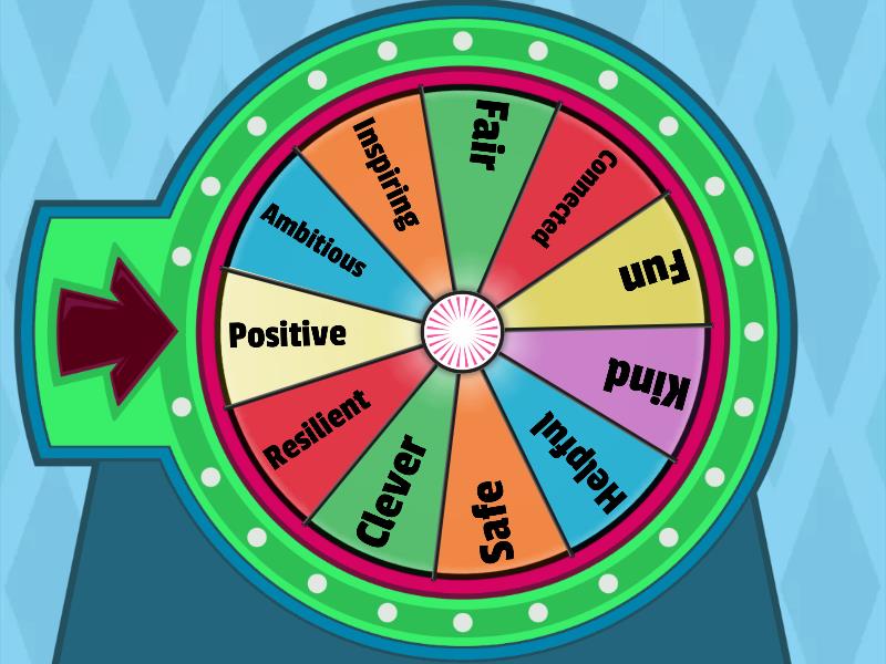 Developing Values - Spin the wheel