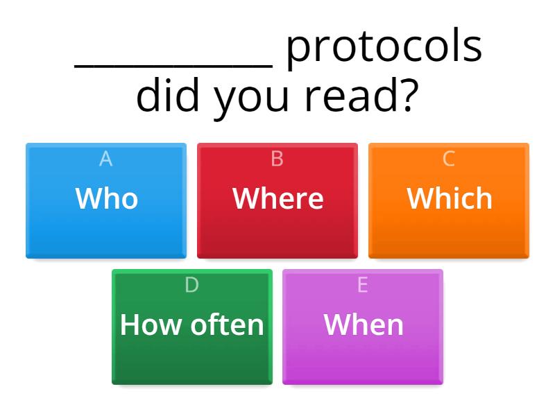Wh-questions practice 01 - Quiz