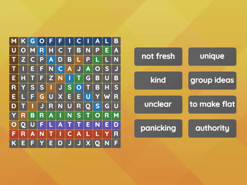 Princess & Pizza Vocabulary - Wordsearch