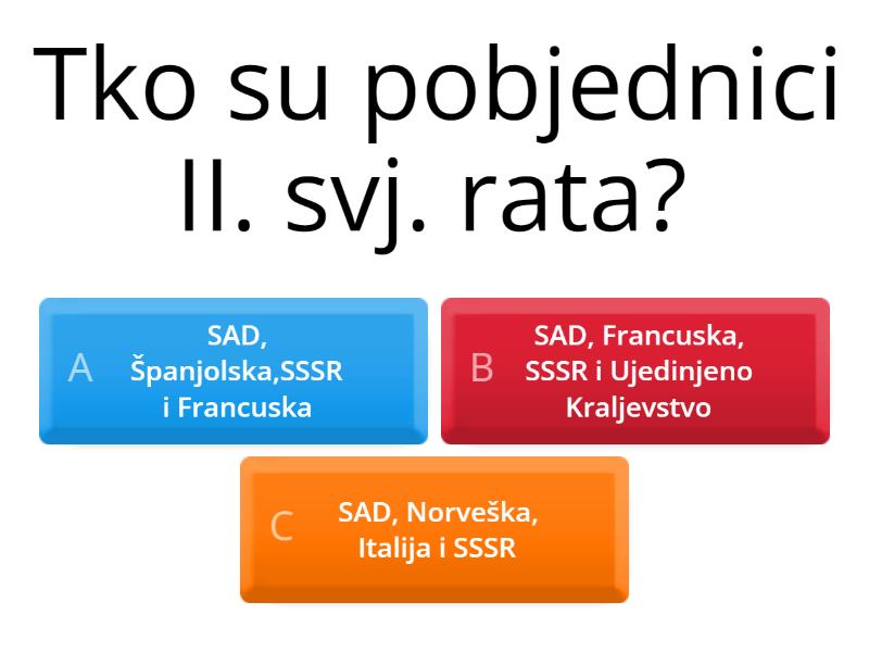 Berlinska kriza - Quiz