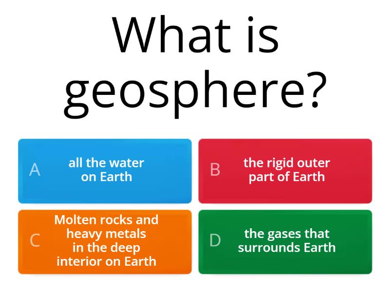 Geosphere - Quiz