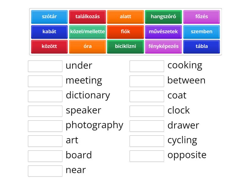 EP1 Starter Unit L1-2 - Match up