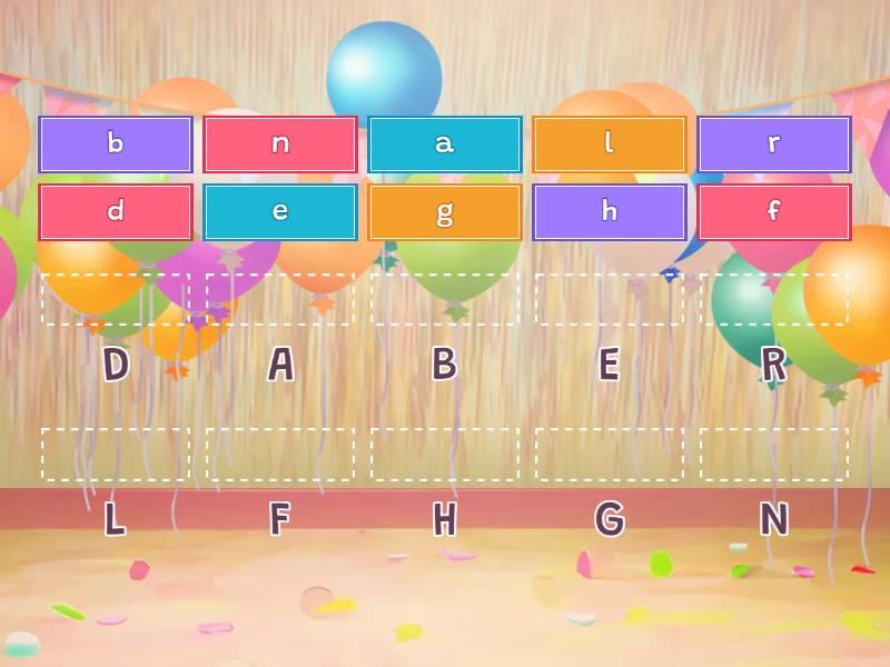 Test after Hickey Lesson 30 (capital letters) - Match up