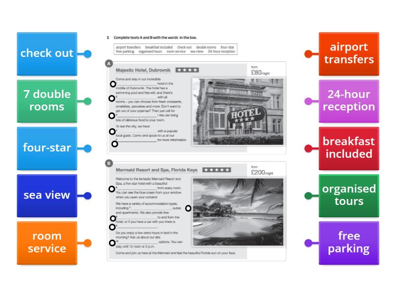 Roadmap A2+ Unit 3B Vocabulary - Diagrama con etiquetas