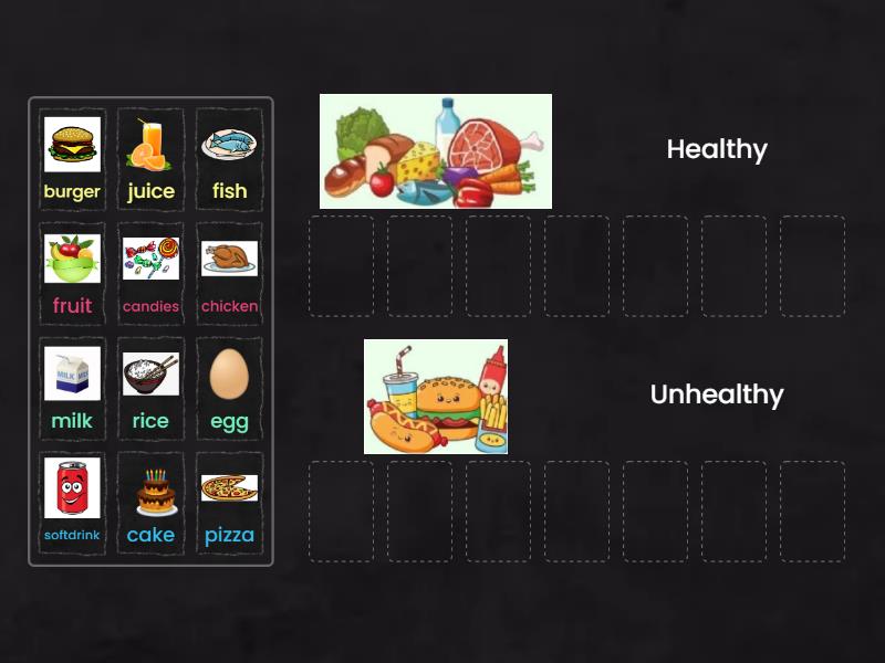 Healthy vs Unhealthy - Group sort