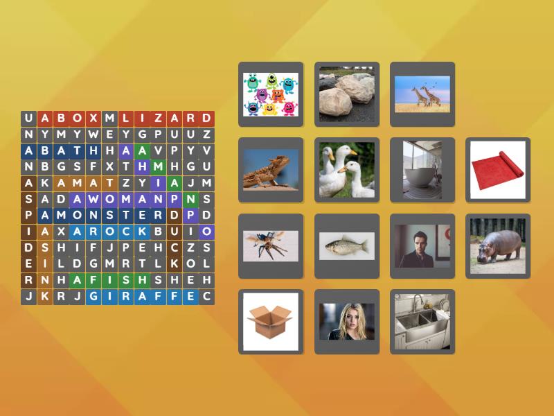 STARTER 4 - Wordsearch