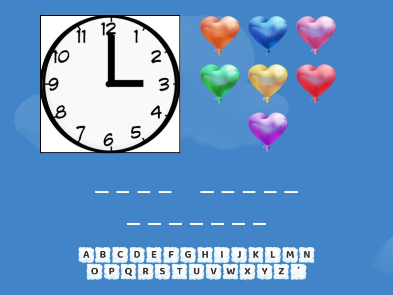 TELLING TIME - Hangman