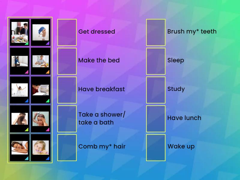 Daily Routine - Match up