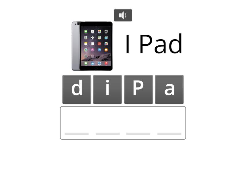 Spelling iPad/Zoom Words - Anagram