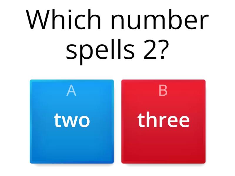 Show different ways of representing numbers - Quiz