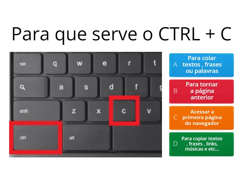 ATALHOS DO TECLADO - Quiz