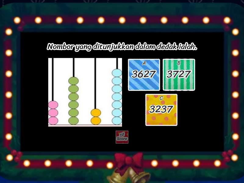 Matematik Tahun 3 - Unit 1 - Gameshow quiz