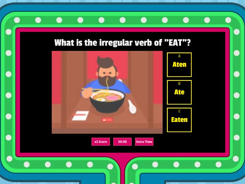 Irregular Verbs - Gameshow quiz