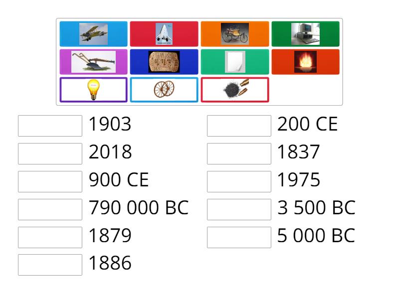 Inventions - Match up