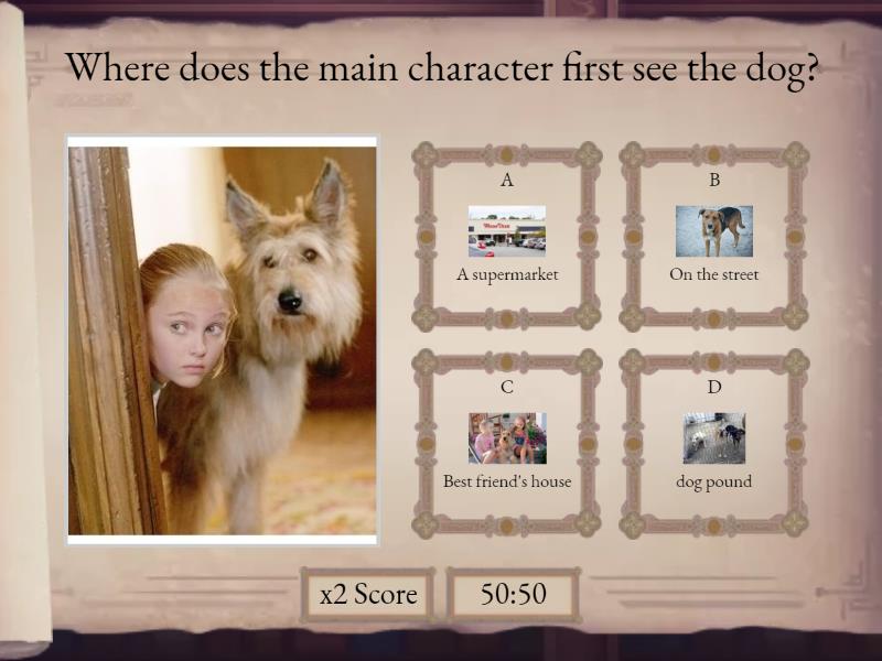 Because of Winn-Dixie Quiz Chapter 1 - Gameshow quiz