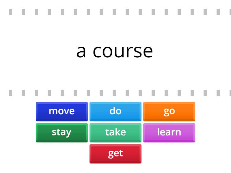 game 1 - collocations - Find the match