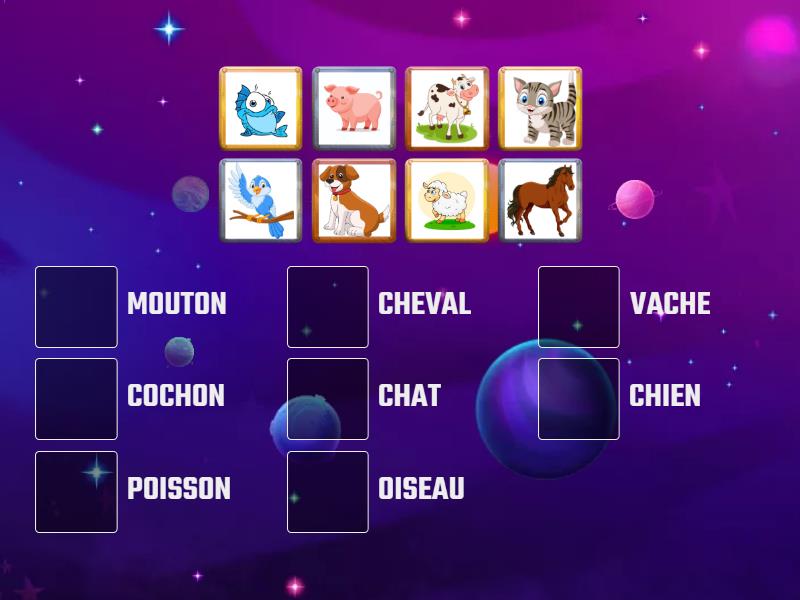 Les animaux - Match up
