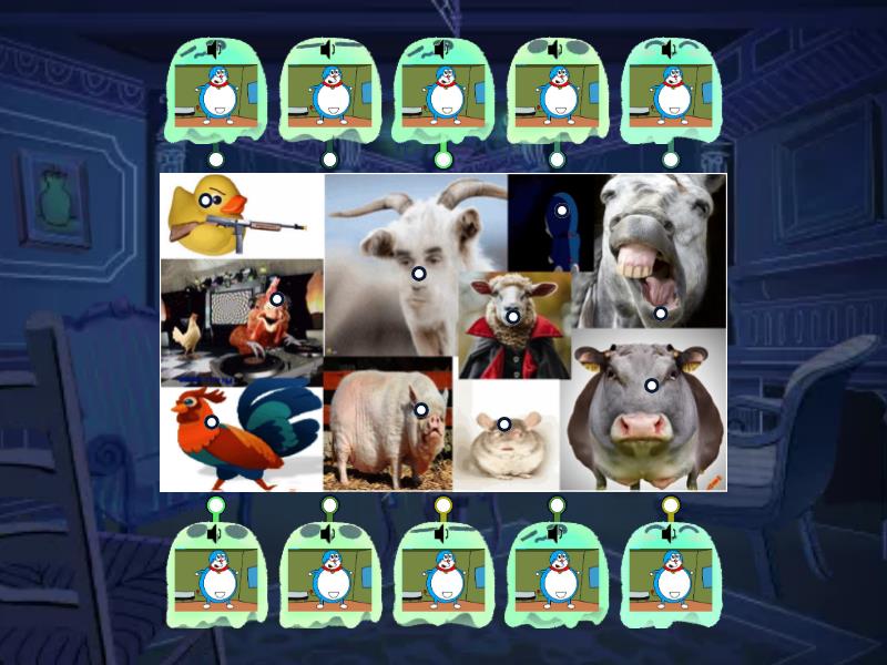 K2/K3 - THE ANIMALS ON THE FARM - Labelled diagram