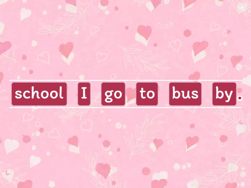 Present Simple - order sentences and questions - Reordenar