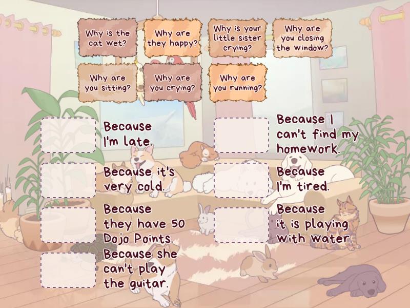 Why/Because - Match up