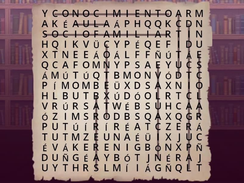 Evaluación diagnostica grupal - Wordsearch