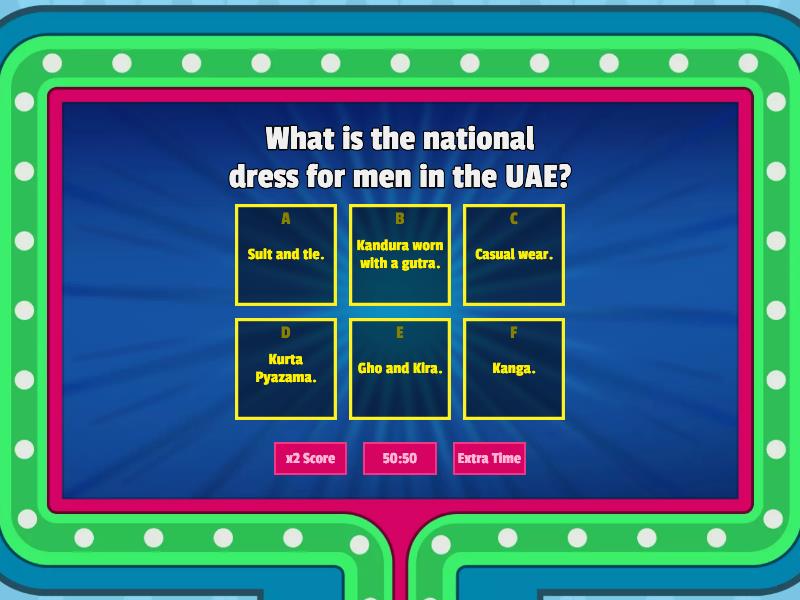 UAE Knowledge Quiz: Do’s and Don’ts- Edit - Gameshow quiz