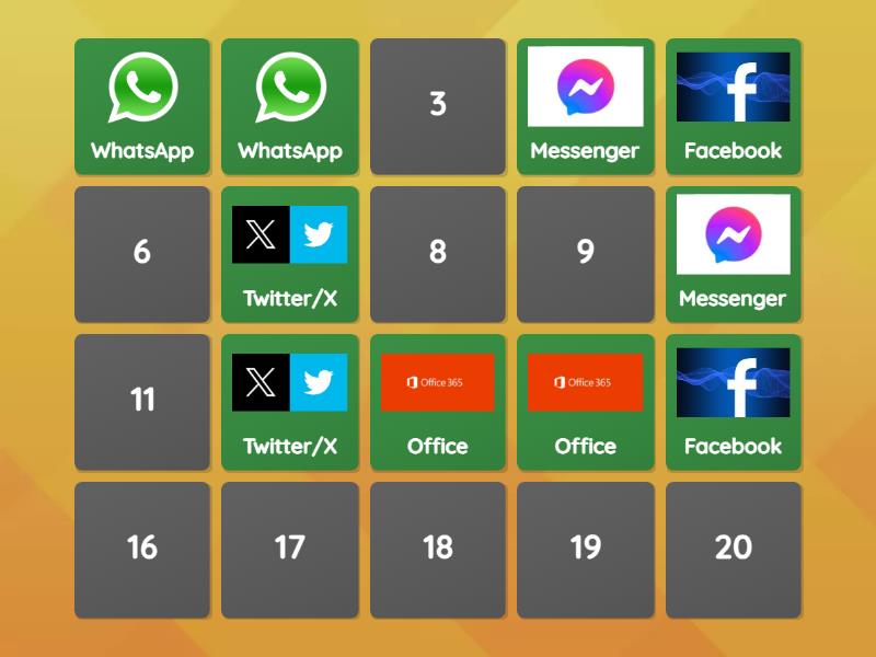 Social media - Matching pairs