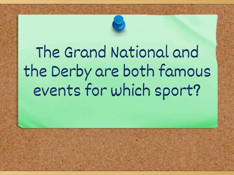 Solutions Int Unit 3 Culture British sporting events - Flash cards