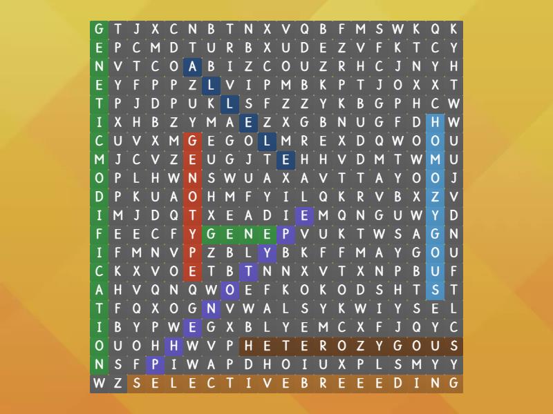 Biology - Wordsearch