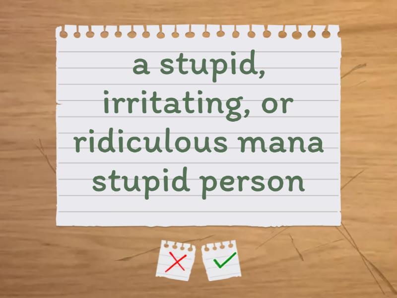 cursing in English - Flash cards