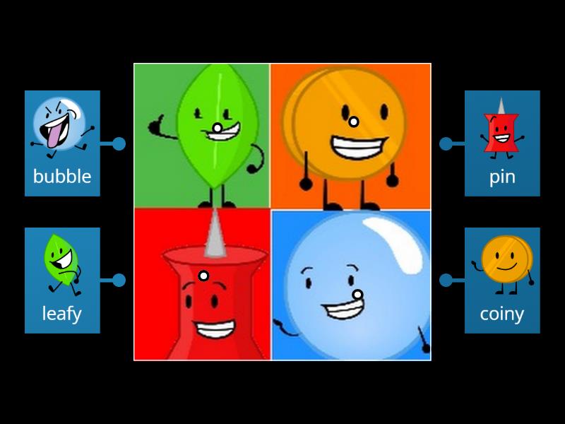 Bfdi diagram but with bfdi Characters - Labelled diagram