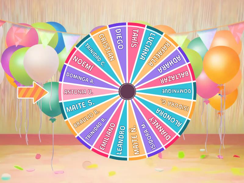 PRE KINDER A - Spin the wheel