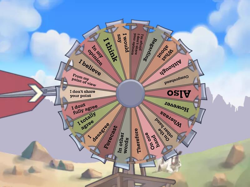 Useful expressions - Spin the wheel