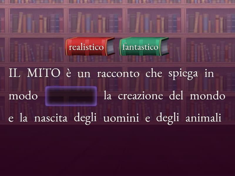 IL MITO E LA LEGGENDA - Missing word
