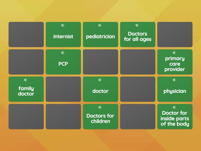 doctors - Matching pairs