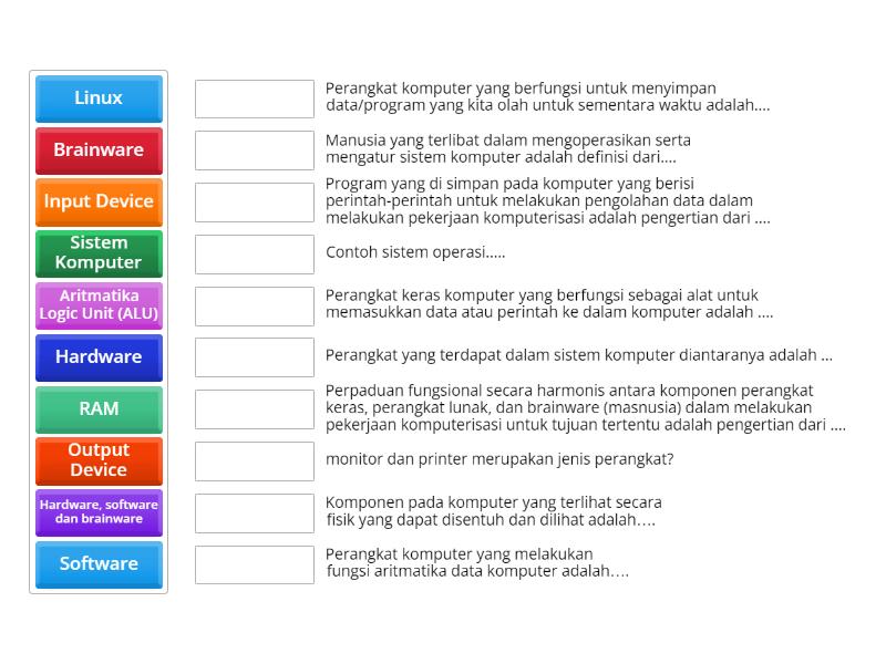 SISTEM KOMPUTER - Match up